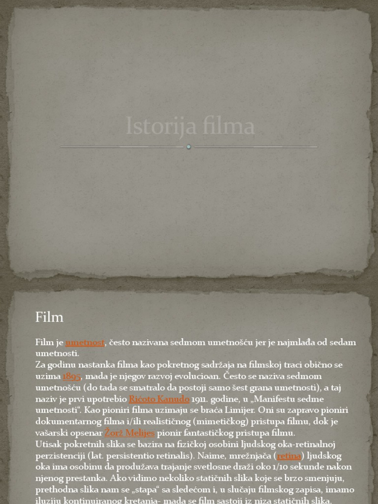 Istorija Filma | PDF