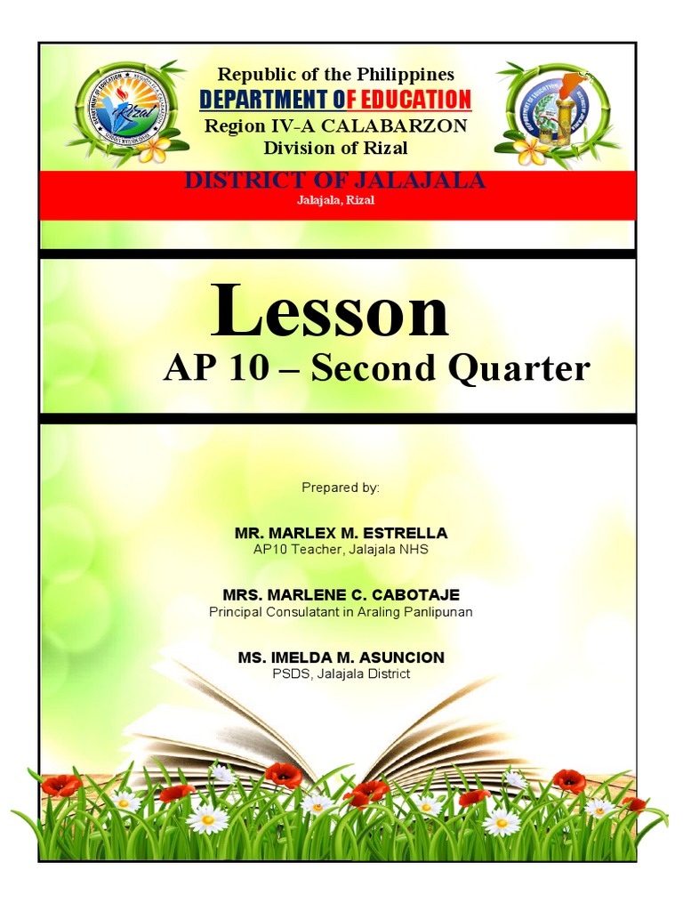 Lesson Exemplar MELC # 1 - AP10 - 2ND QTR | PDF