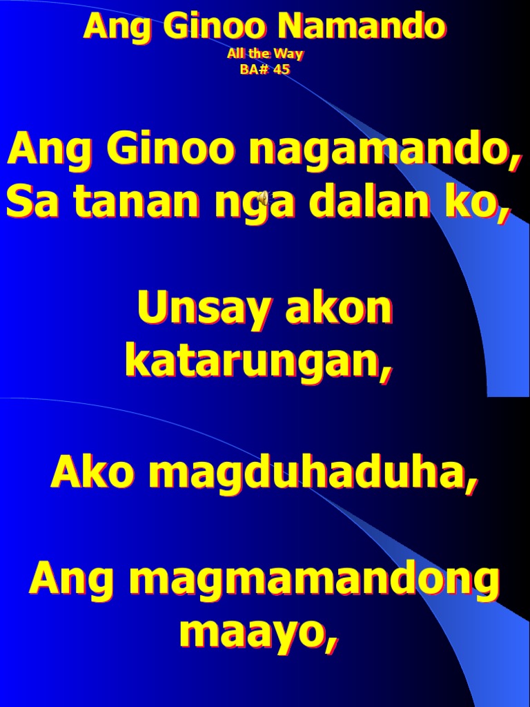 Ang Ginoo Nagamando | PDF