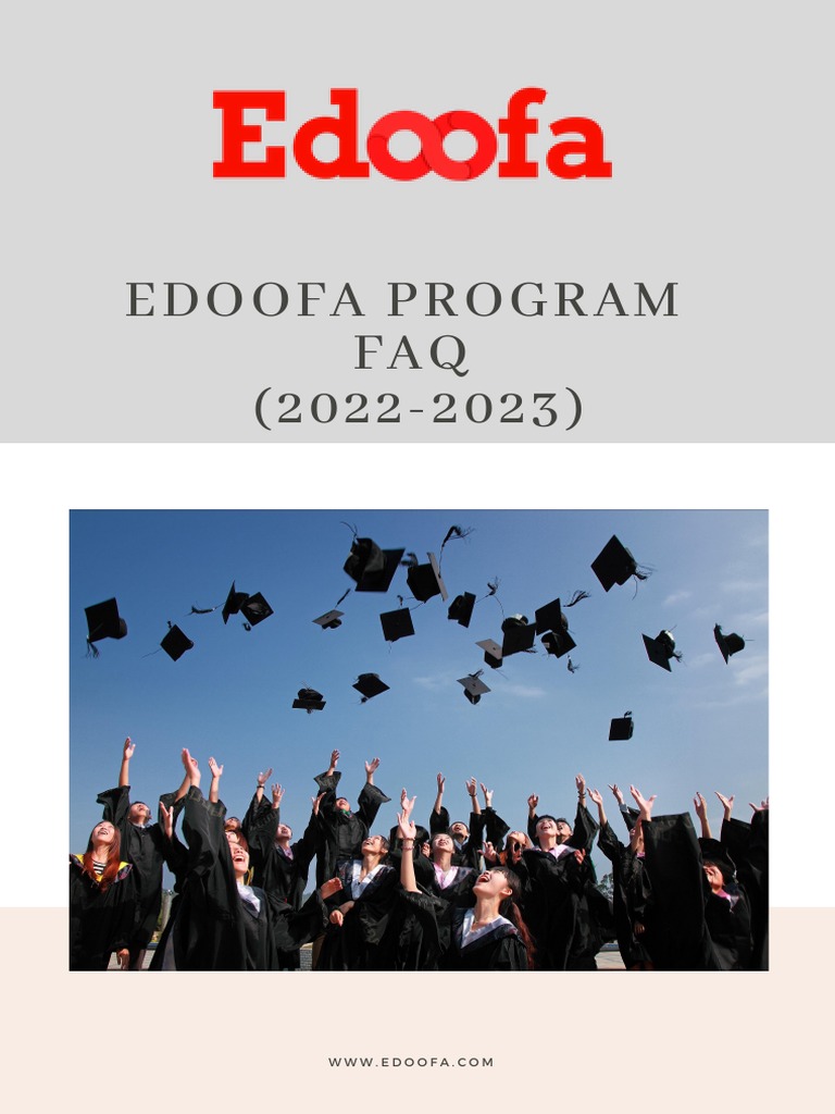 Edoofa Program FAQ | PDF | Cost Of Living | University And College ...