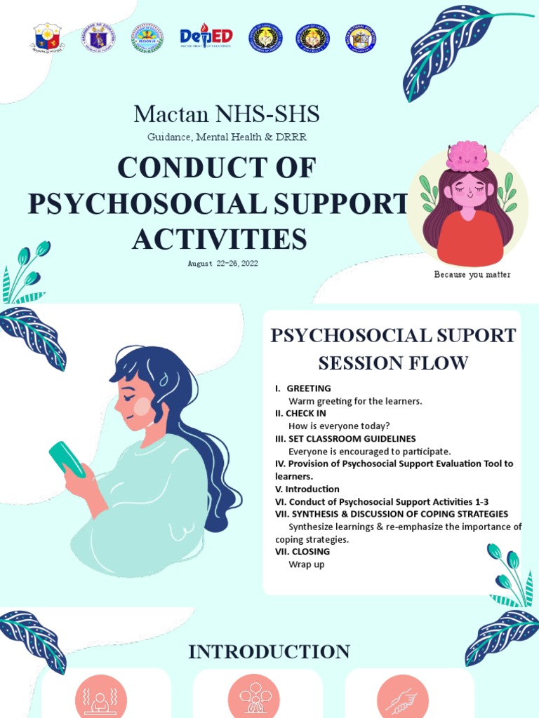 Mactan SHS Psychosocial Support Activity Guide | PDF | Psychological ...