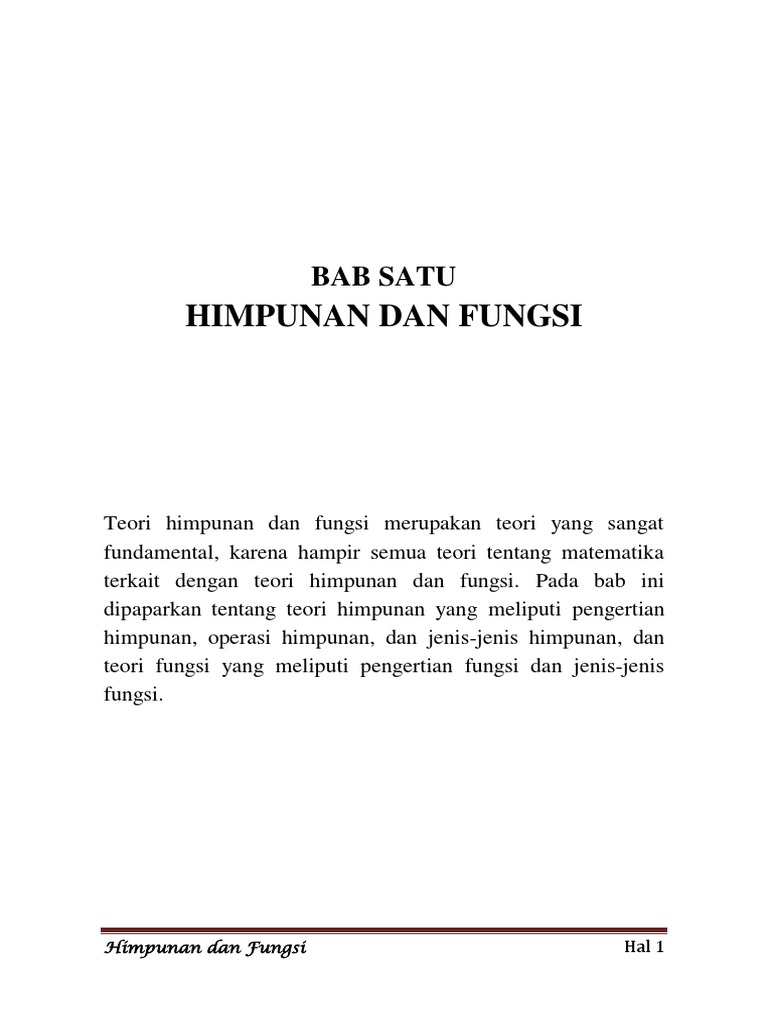 Bab 1 - Satu | PDF | Metode & Bahan Ajar