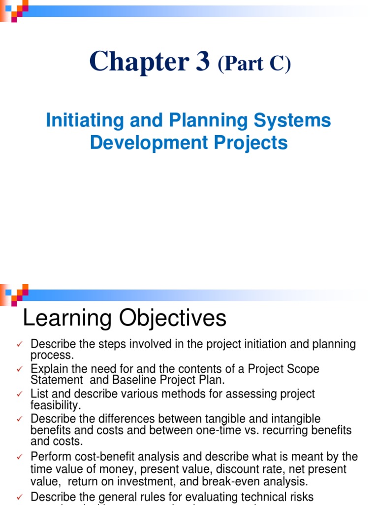 Chapter 3 (Part C) - Initiating and Planning Systems Development ...