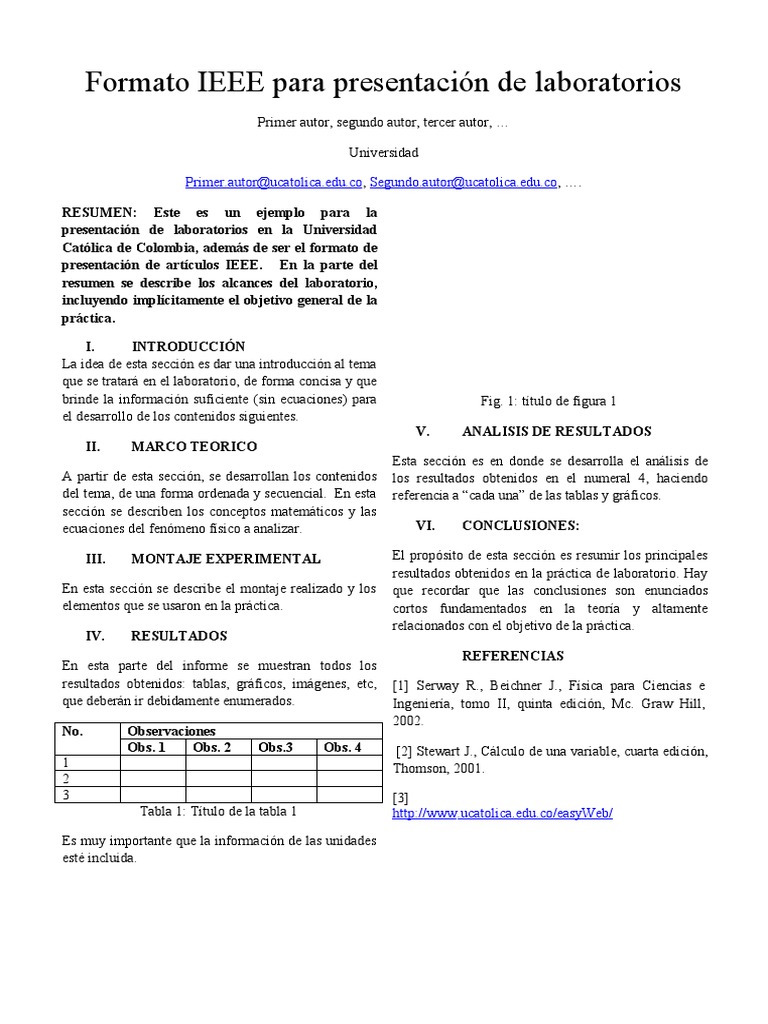 Formato Iee | PDF | Teoría | Science
