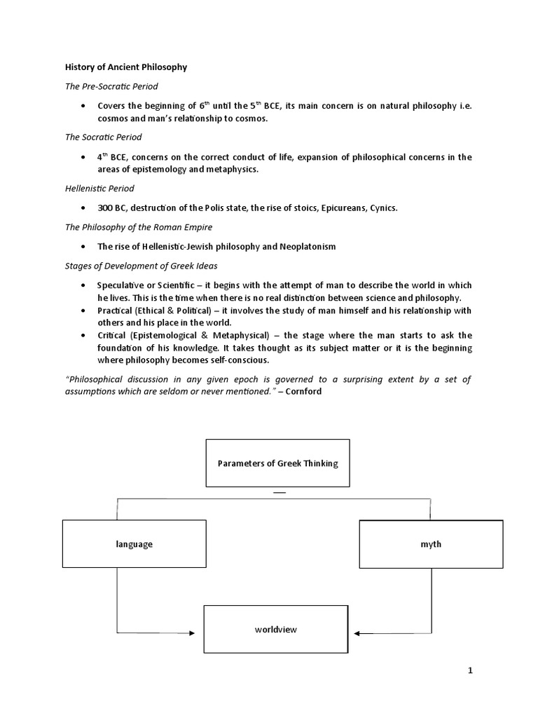History of Ancient Philosophy | PDF | Socrates | Truth