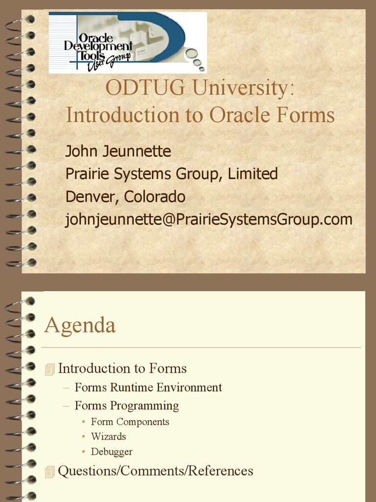 Introduction To Oracle Forms | PDF | Oracle Database | Web Server
