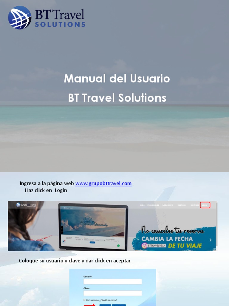 Guía rápida para cotizaciones, reservas y emisión de boletos en BT ...