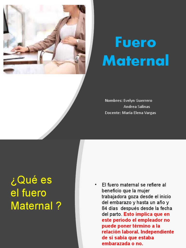Fuero Maternal Final | PDF | Parto | Justicia