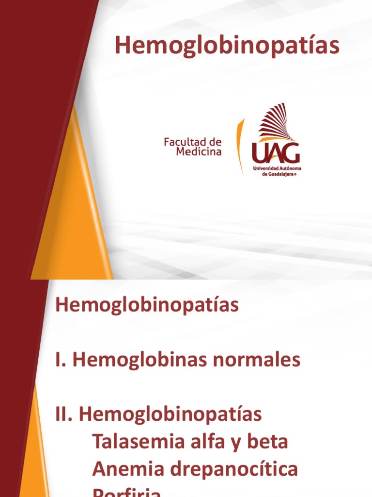 Guía de Hemoglobinopatías Hereditarias | PDF | Especialidades Medicas | Enfermedades y trastornos