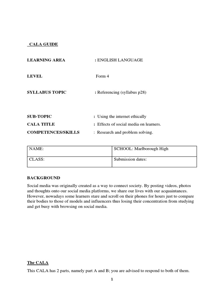 ENGLISH Cala 2 | PDF | Social Media | Popular Culture & Media Studies