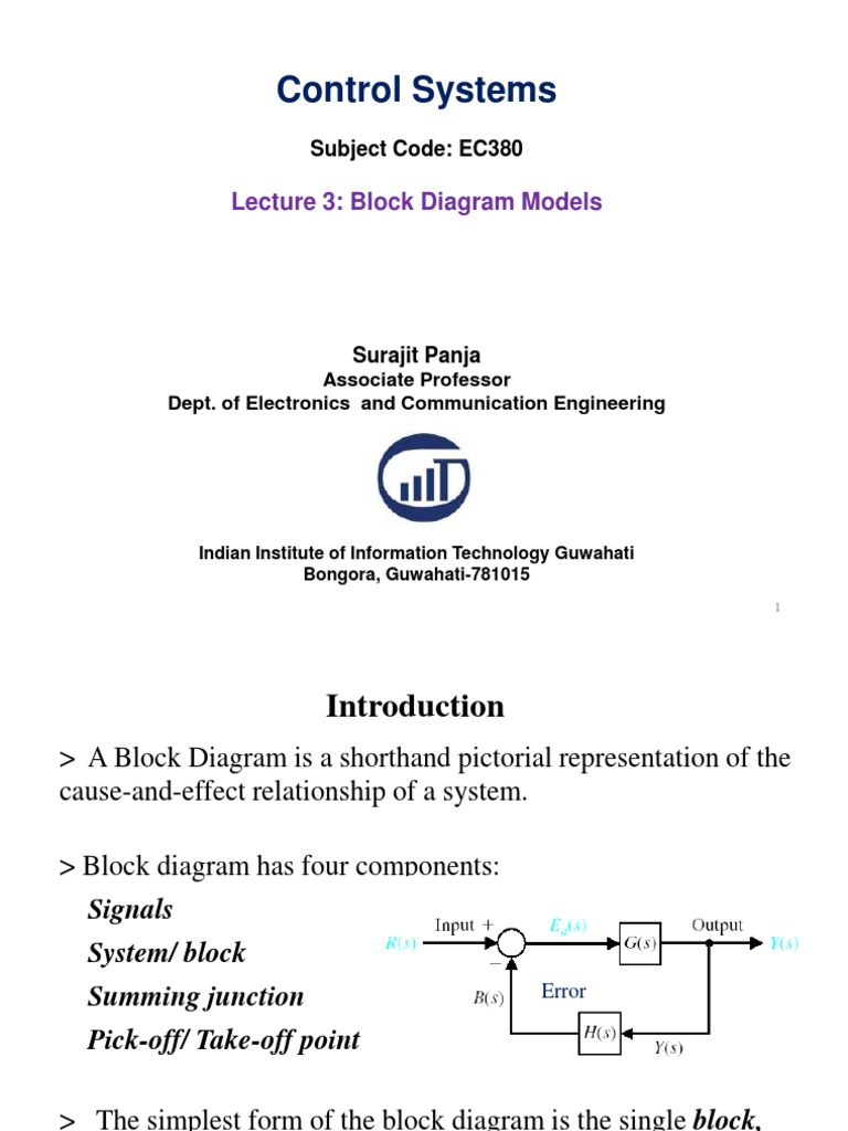 L3 BlockDiagram | PDF | Feedback | Control Engineering