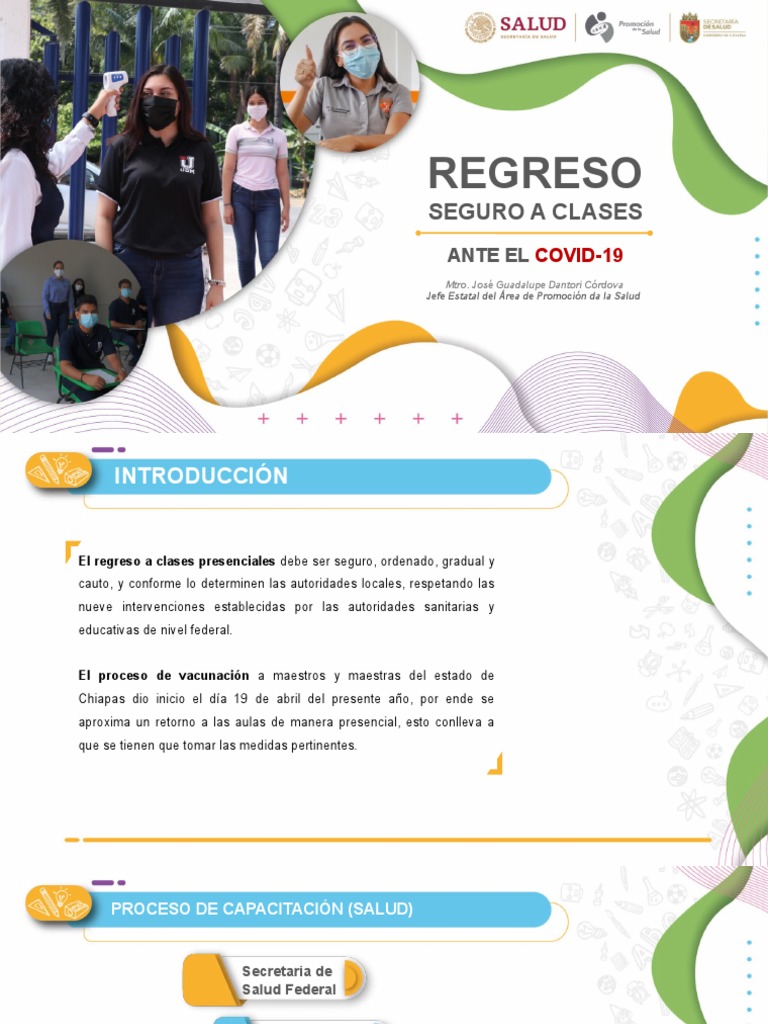 Presentacion Regreso Seguro A Clases2 | PDF