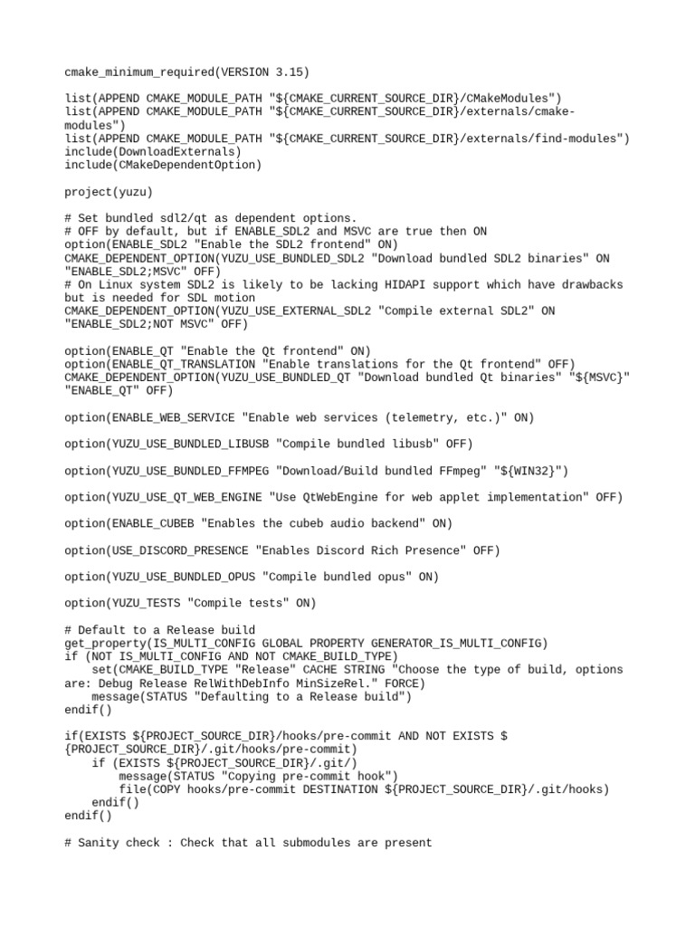 CMake Lists | PDF | Filename | Computer Science CMake Lists | PDF | Filename | Computer Science