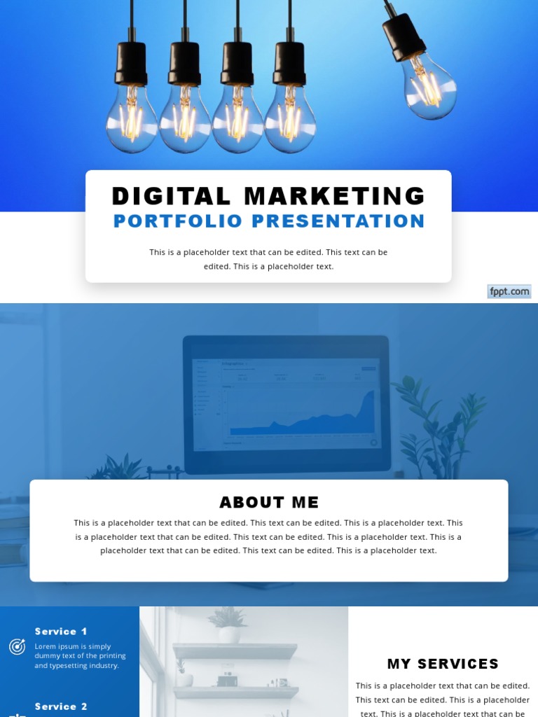 Digital Marketing Presentation Template 1 | PDF | Decorative Arts ...