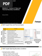 Icepak Thermal & Flow Conditions Guide | PDF | Heat Transfer | Heat