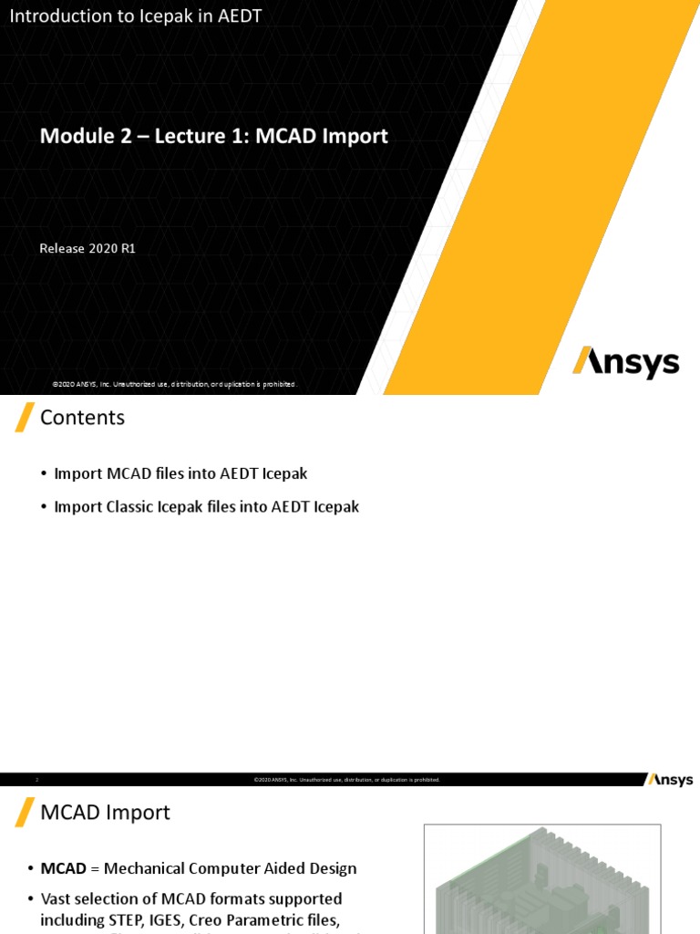 AEDT Icepak Int 2020R1 EN LE02.1 | PDF | Computer Aided Design ...