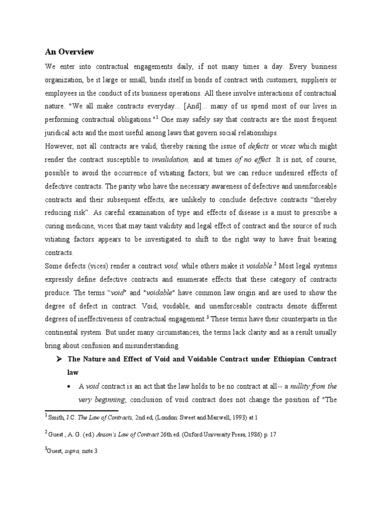 Voidable Contract | Download Free PDF | Annulment | Void (Law)