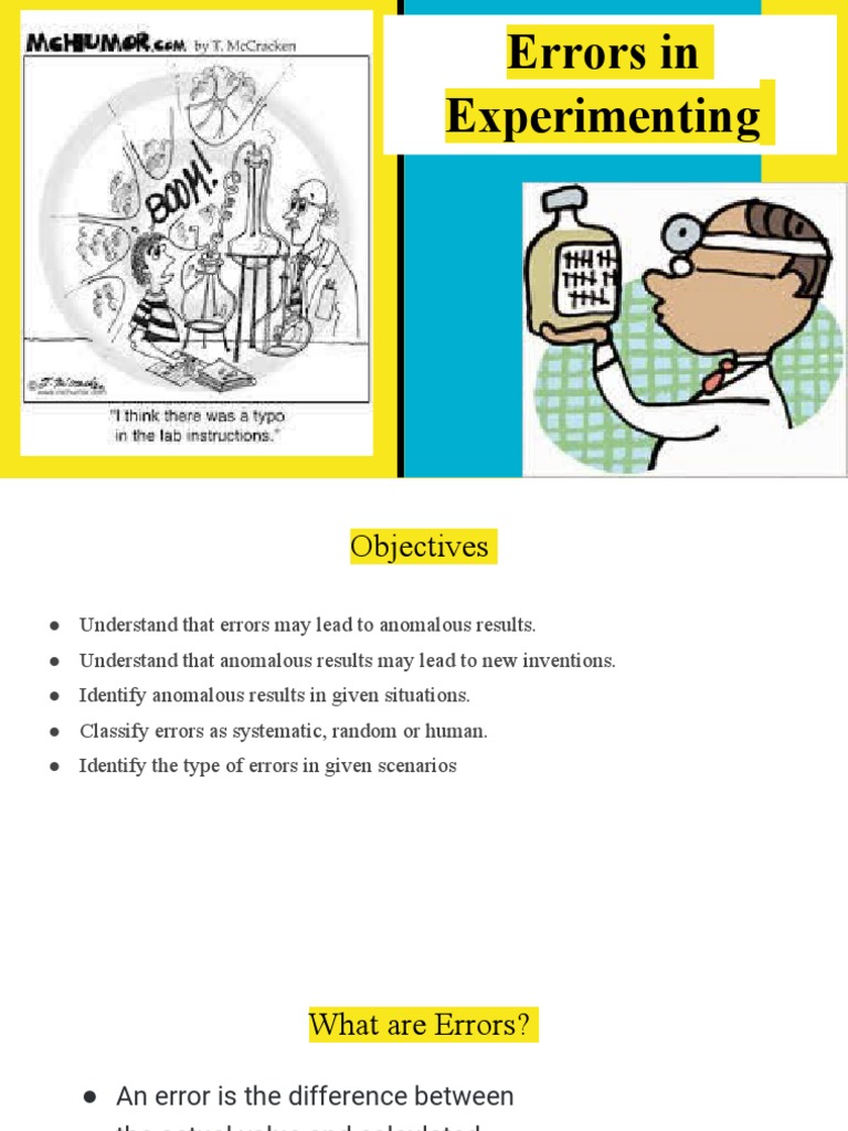 Errors in Experimenting Grade 8 | PDF | Observational Error | Metrology