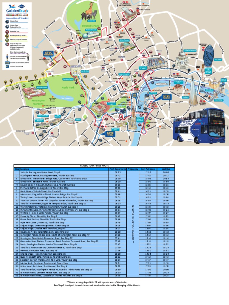 London Hop On Hop Off Map | PDF
