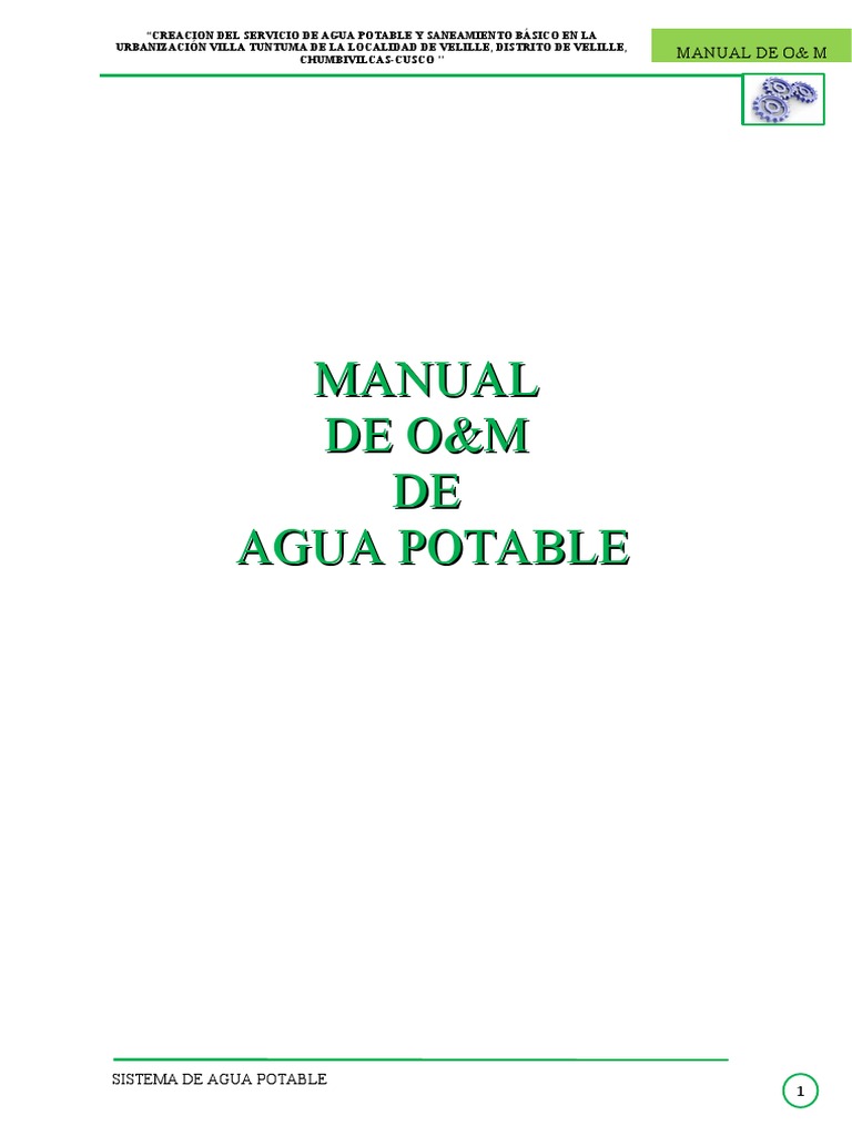 17.1.1.1 Manual de Agua Potable | PDF | Agua | Tratamiento de aguas residuales