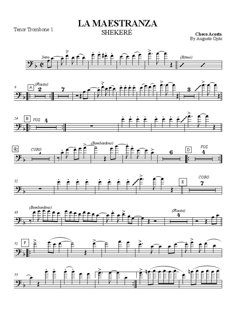 Trombin Tenor 1 | PDF | Alphabet latin | Phonétique