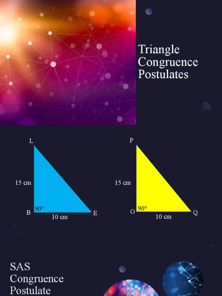 SAS Triangle Congruence Guide | PDF | Perpendicular | Euclidean Geometry
