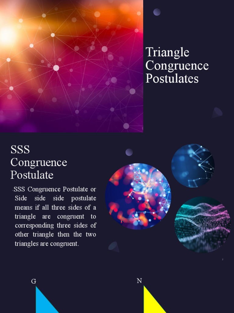 SSS Congruence Postulate | PDF | Classical Geometry | Euclid