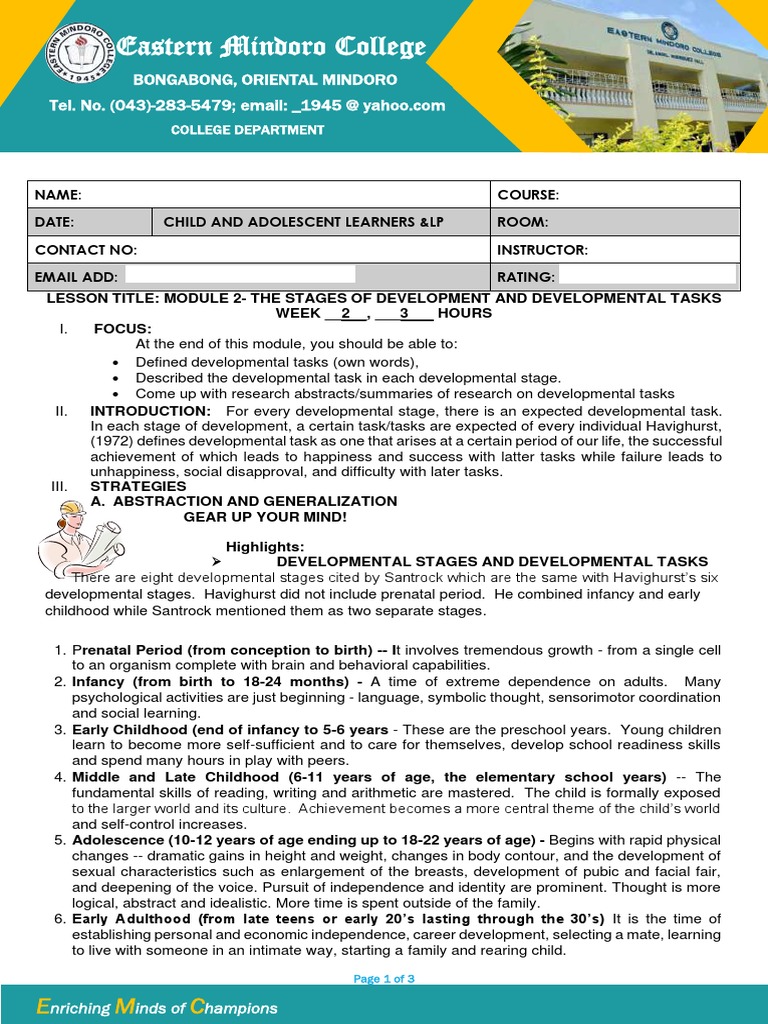 Module 2 | PDF | Adolescence | Developmental Psychology