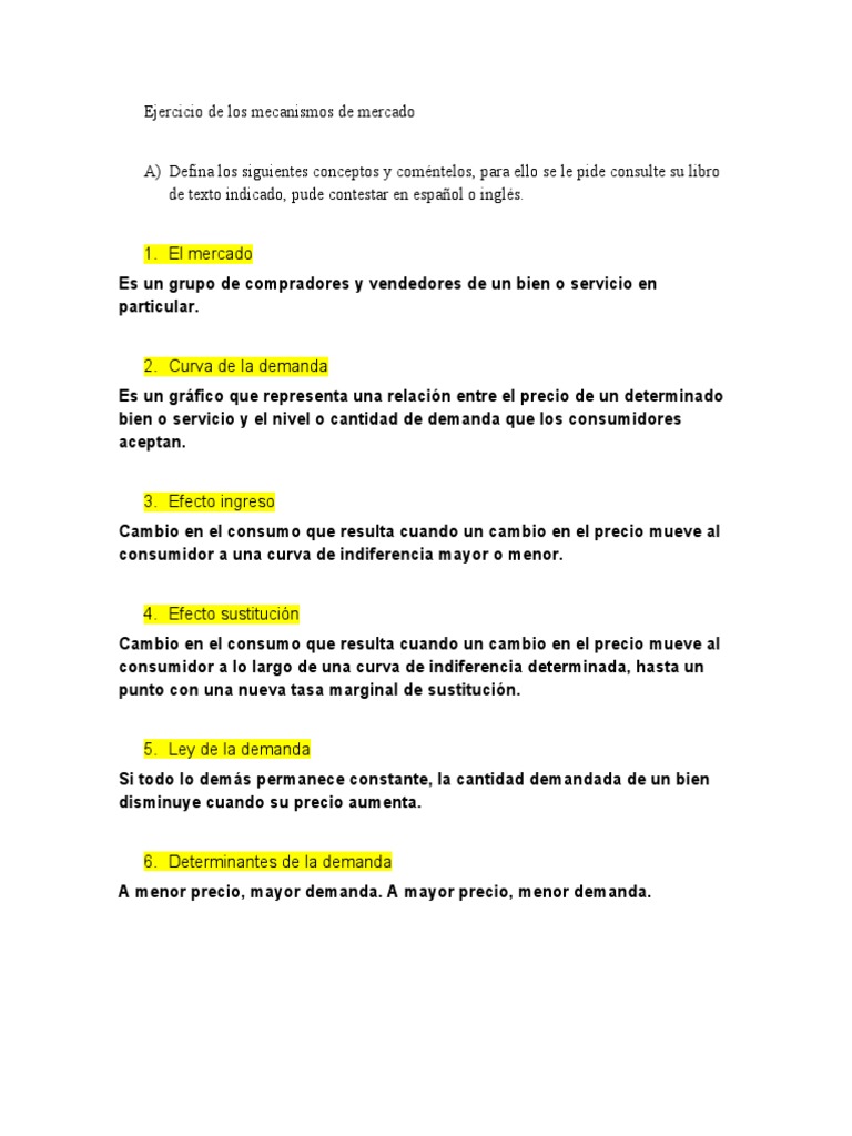 Micro Ejer of y Dem | PDF | Oferta y demanda | Oferta (economía)