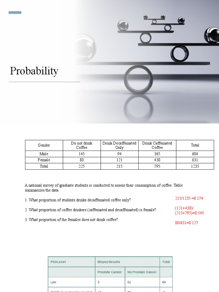Probability Practice | PDF | Sensitivity And Specificity | Public Health