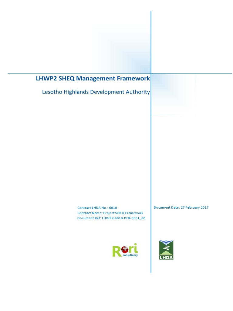 Sheq Framework | PDF | Risk | Occupational Safety And Health