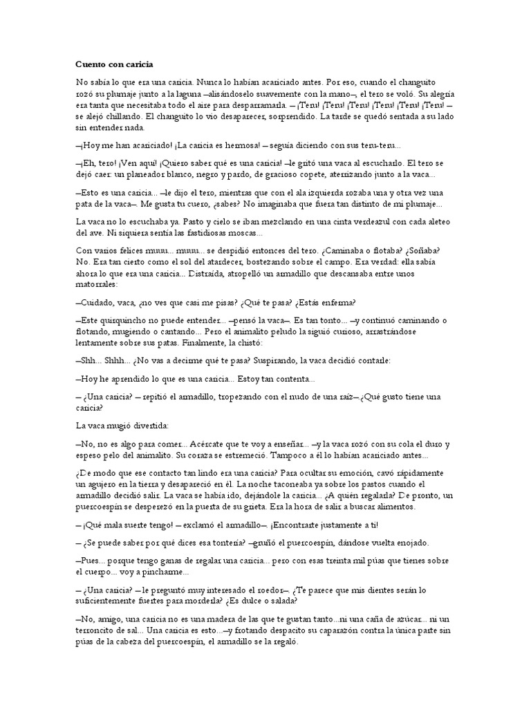 Cuento Con Caricia | PDF