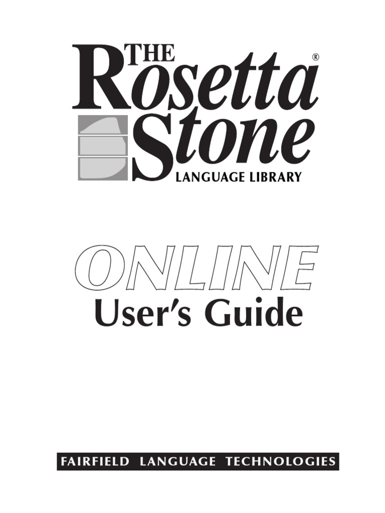 Rosetta Stone Online Manual Guide | PDF | World Wide Web | Internet & Web
