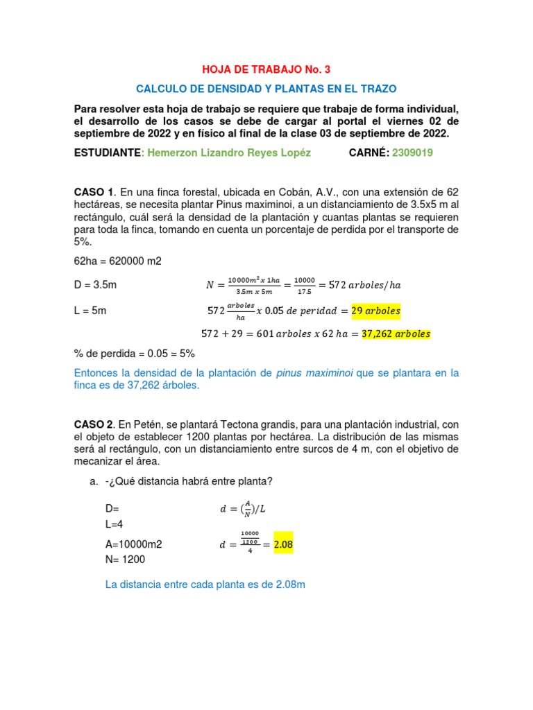 Hoja De Trabajo Para Calcular La Densidad Kit De Densidad Gravedad