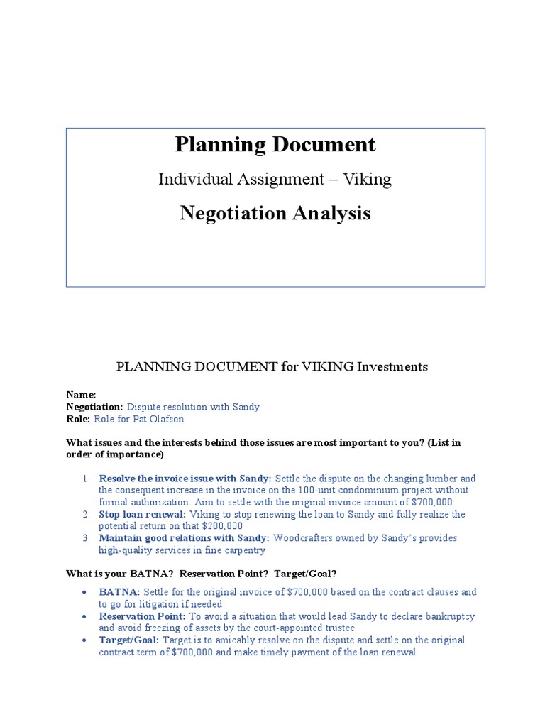 Group Planning Document Template For Viking - v1 Scribd | PDF | Invoice ...