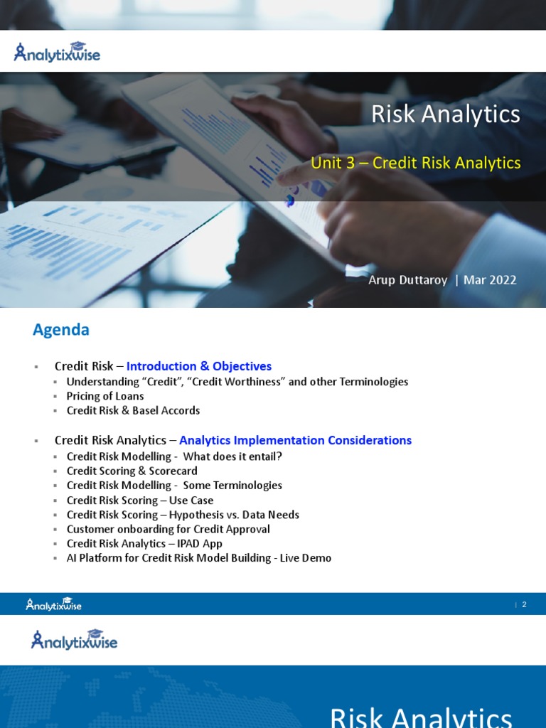 AnalytixWise - Risk Analytics Unit 3 Credit Risk Analytics | PDF ...