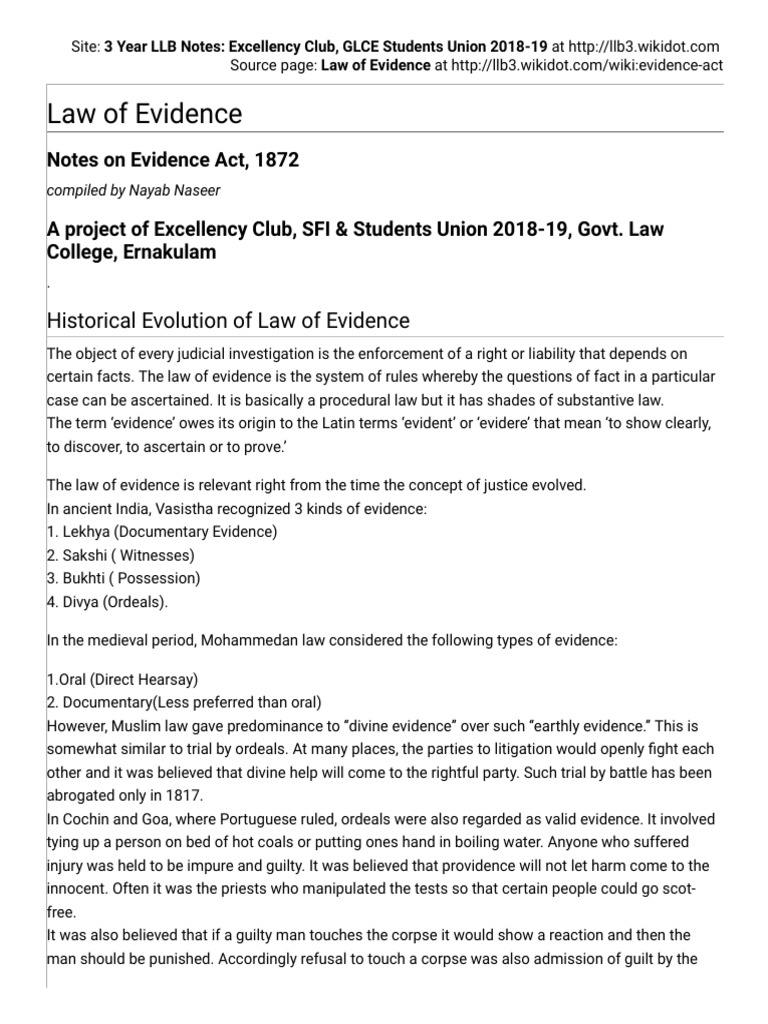 3 Year LLB Notes - Excellency Club, GLCE Students Union 2018-19 - Law ...