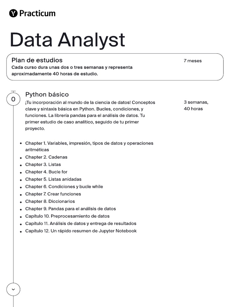 Data Analyst Syllabus | PDF | Aprendizaje automático | Estadísticas