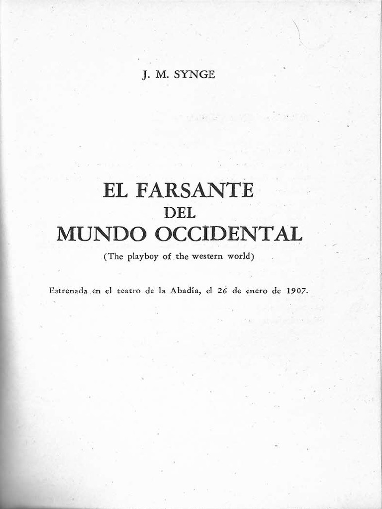 El Farsante Del Mundo Occidental | PDF