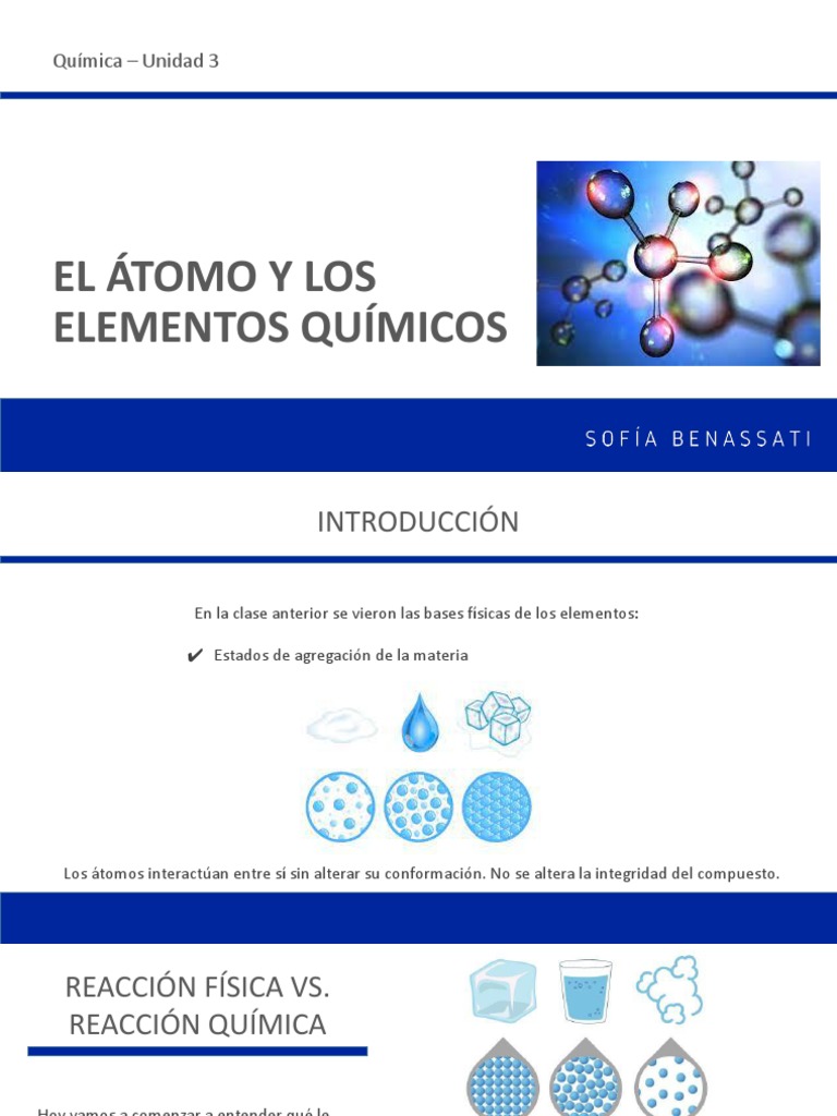 Clase 3 Atomo y Elementos Químicos | PDF | Átomos | Ion