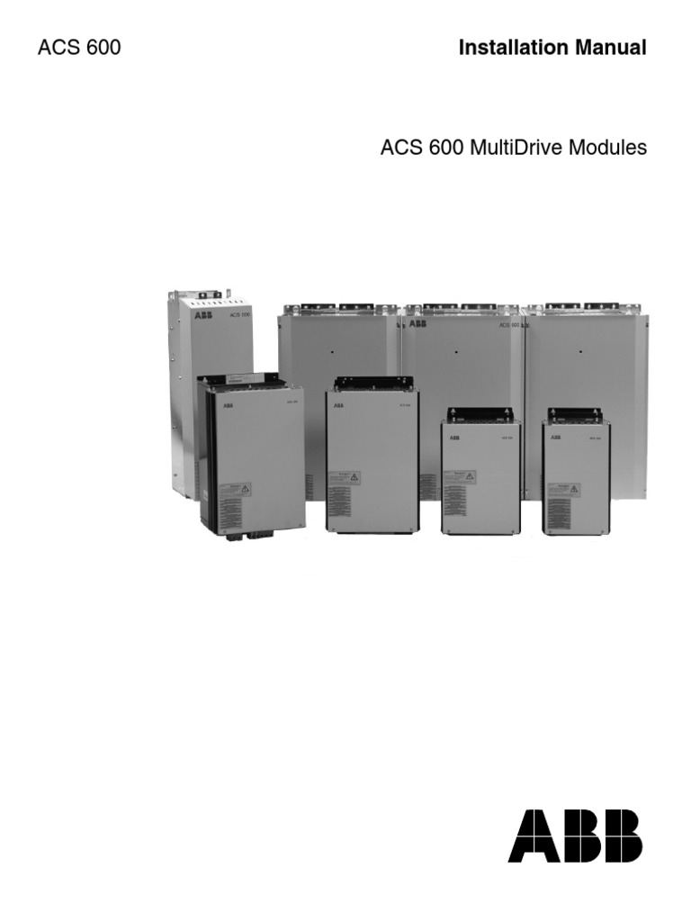ACS 600 Installation Manual | PDF | Power Inverter | Cable