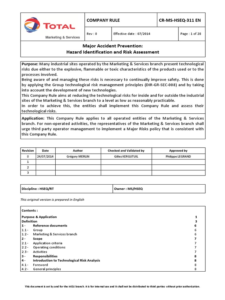 Major Accident Prevention | PDF | Risk | Risk Assessment