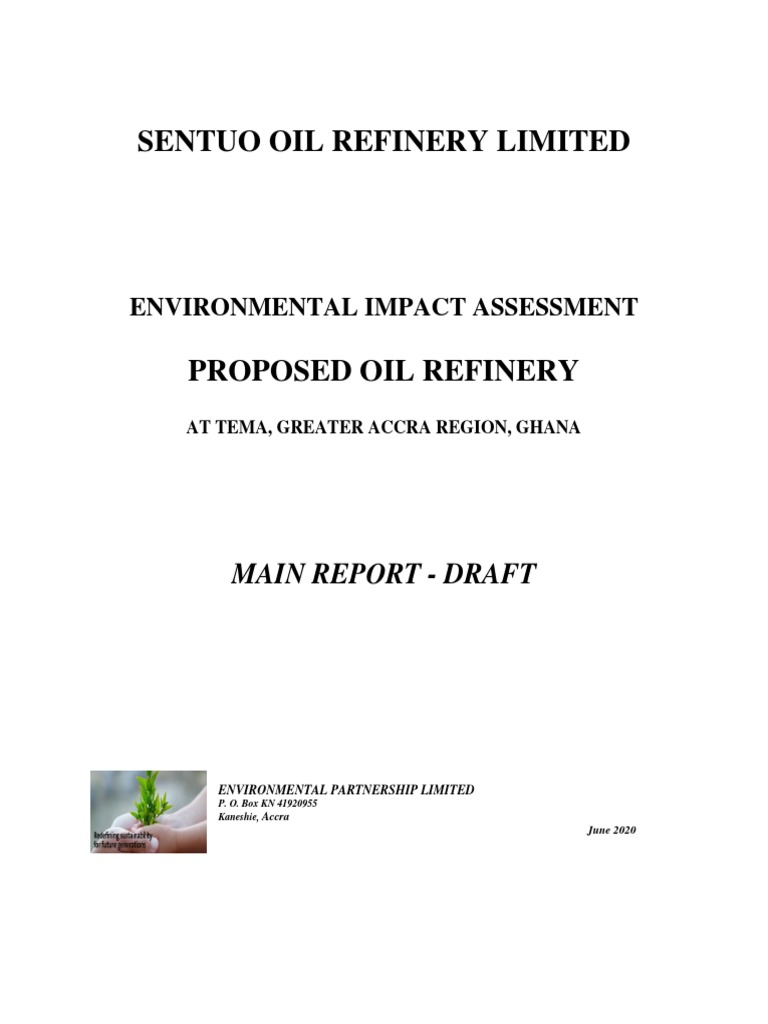 SENTUO Draft Oil Refinery EIS - June2020 | PDF | Sewage Treatment | Oil ...
