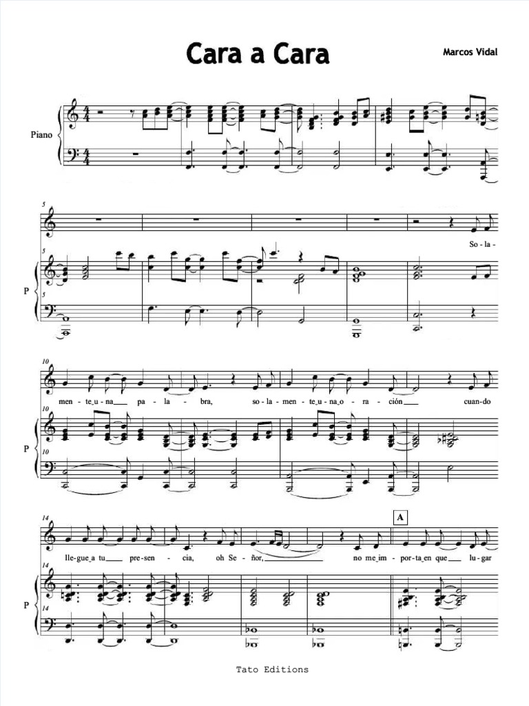 Cara A Cara - Marcos Vidal | PDF