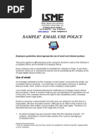 Sample Email Policy Template | PDF | Email | Websites