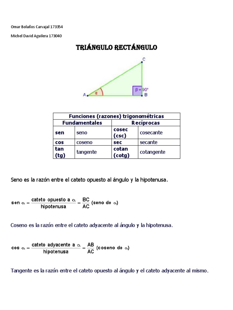 Funciones Trigonometricas | PDF | Funciones trigonométricas | Trigonometría