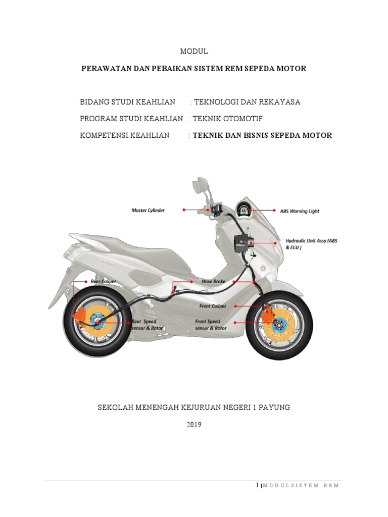 Perawatan Dan Perbaikan Sistem Rem Sepeda Motor | PDF
