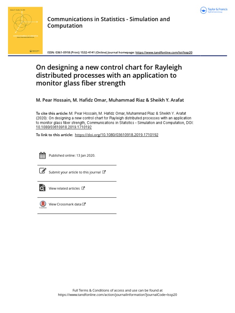 On Designing A New Control Chart For Rayleigh Distributed Processes With An Application To ...