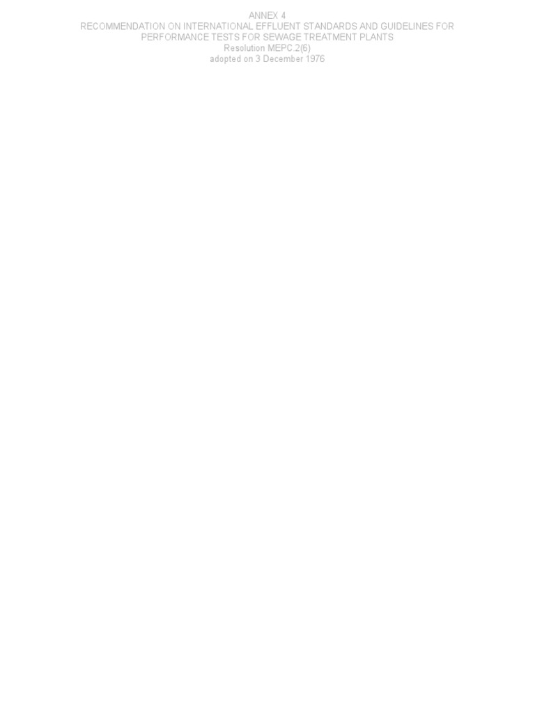 Mepc 2 (Vi) | PDF | Sewage Treatment | Disinfectant