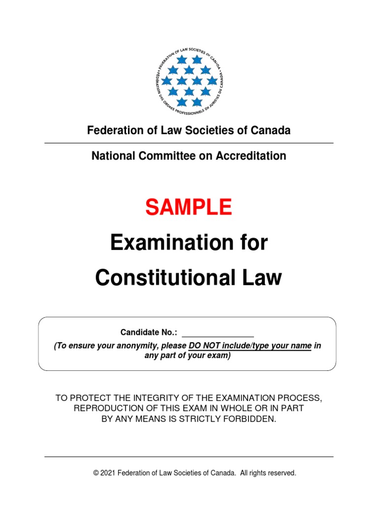 Sample Paper Constituition | PDF | Test (Assessment) | Canada